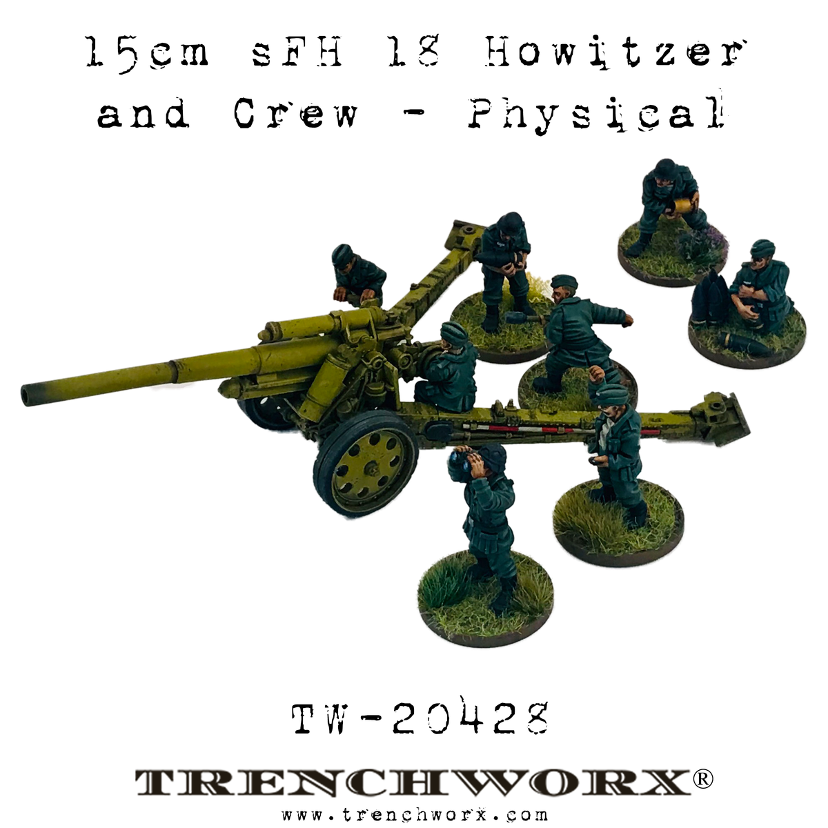 German 15cm sFH 18 Howitzer and Crew – Trenchworx