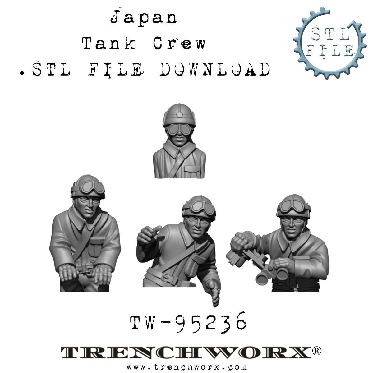 Japanese Tank Commanders .STL Download – Trenchworx